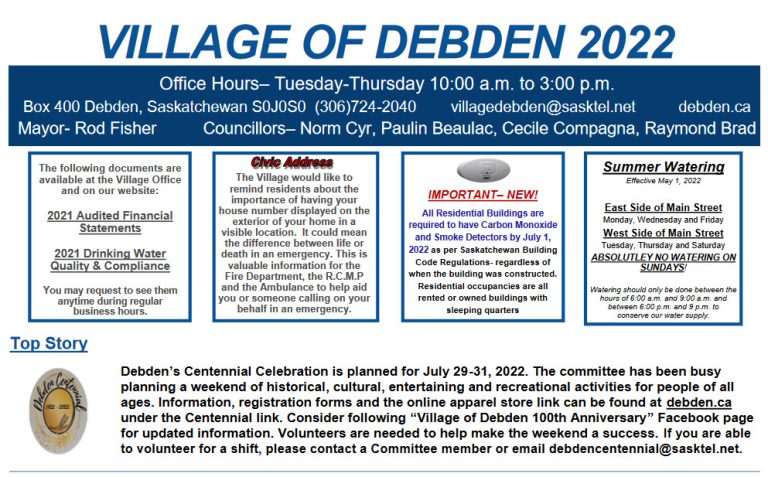 Village of Debden – A Small Community With Big Hearts