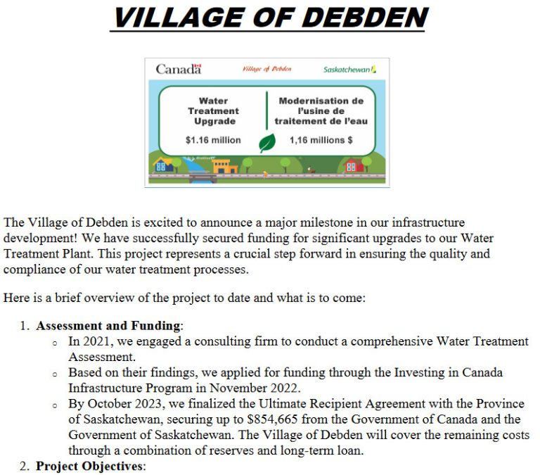 Village of Debden – A Small Community With Big Hearts